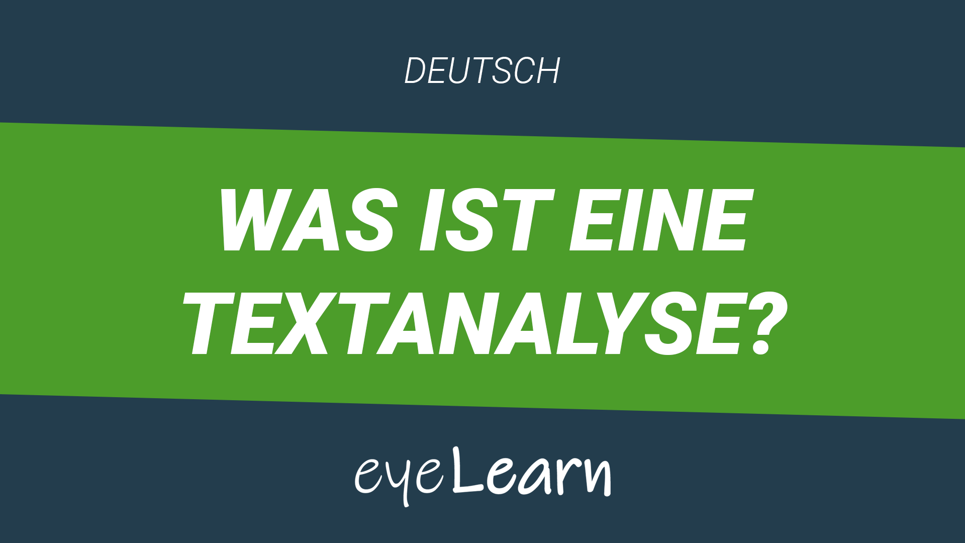 Was Ist Eine Textanalyse Eyelearn 8287